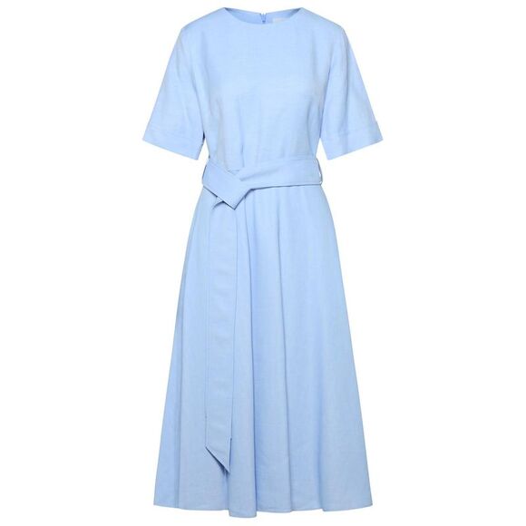 P.A.R.O.S.H. | Dresses | Parosh Raisa Light Blue Linen Blend Dress ...